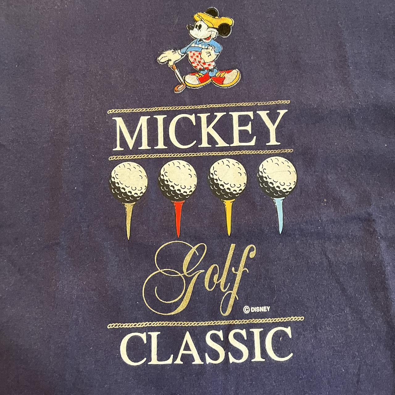 Vintage Disney Mickey Mouse Golf T-Shirt Size... - Depop