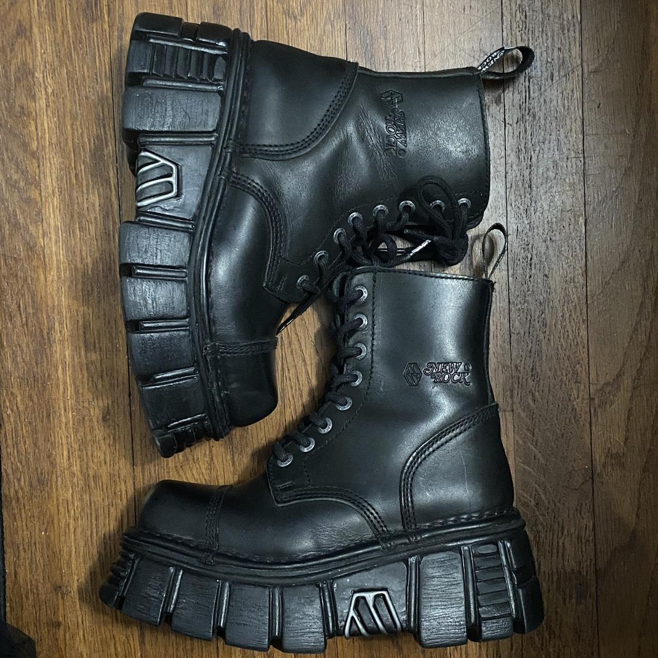 New rock combat boots. European size 36 US women’s... - Depop