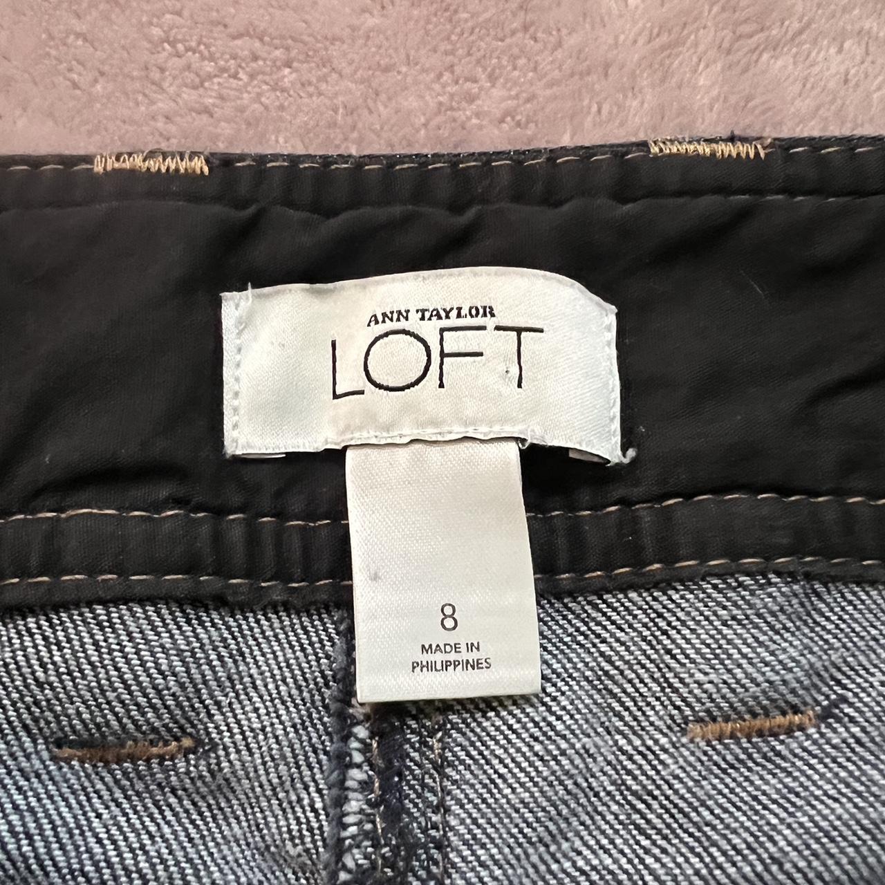 Wide leg low rise loft jeans 31’ inseam 15’ waist... - Depop