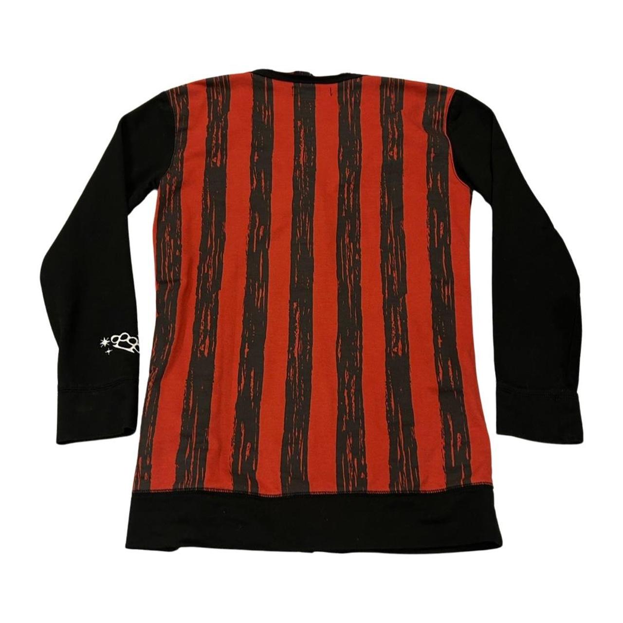 Hell Cat Punks Emo/VKei Red+Black Long Cardigan... - Depop