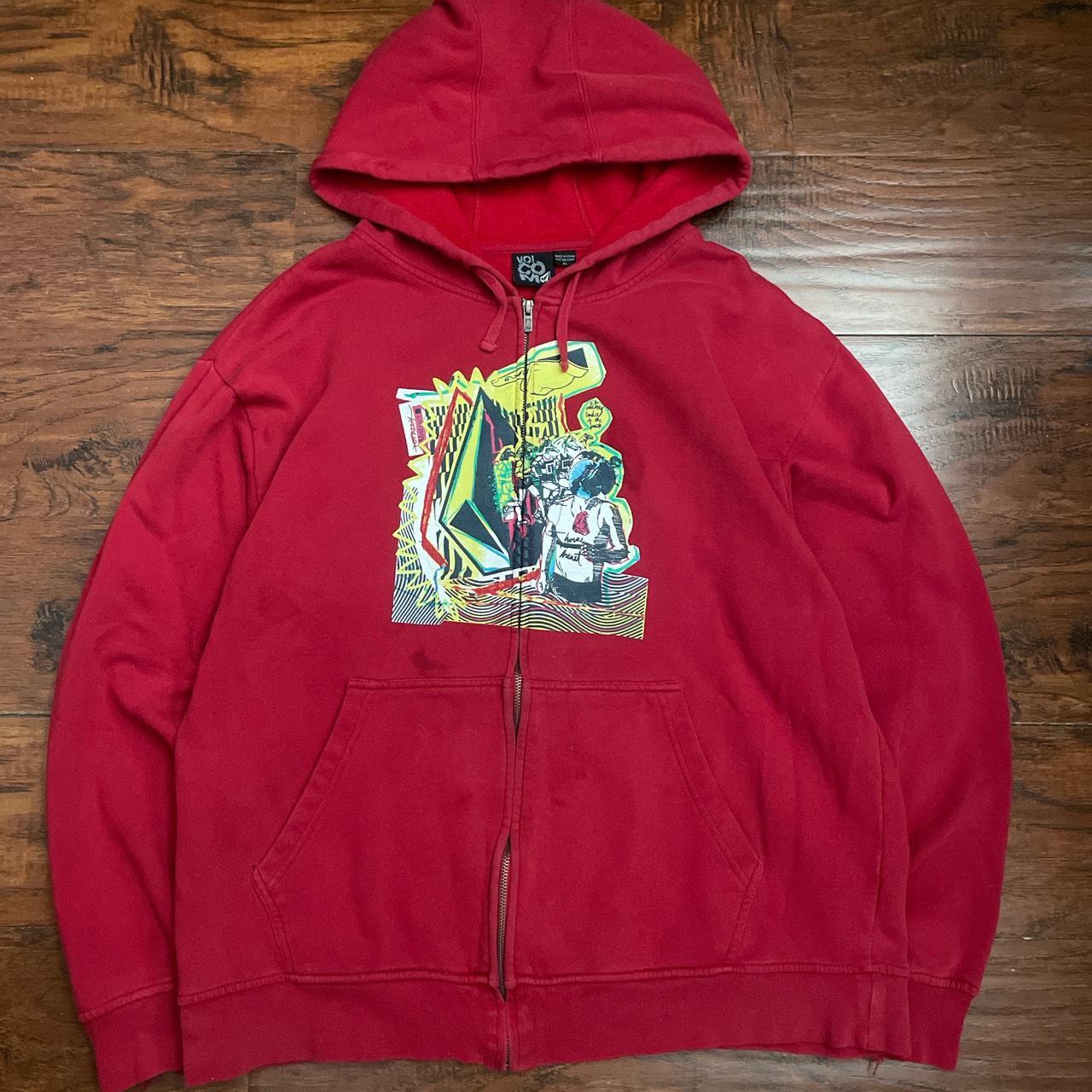 Y2k Volcom Zip Up Hoodie Good condition, No holes,... - Depop