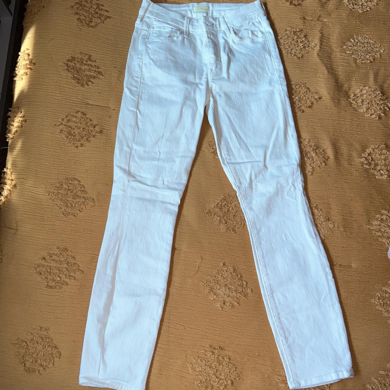 Mother Women's White Jeans | Depop