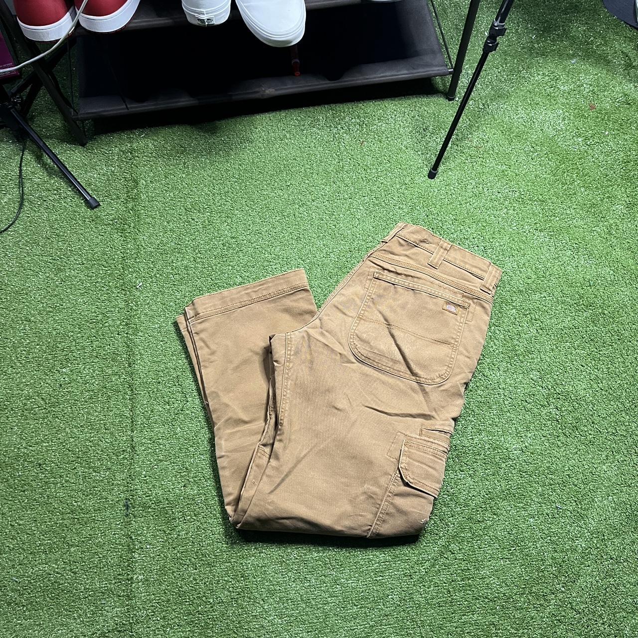 Dickies Mens Tan Trousers Depop