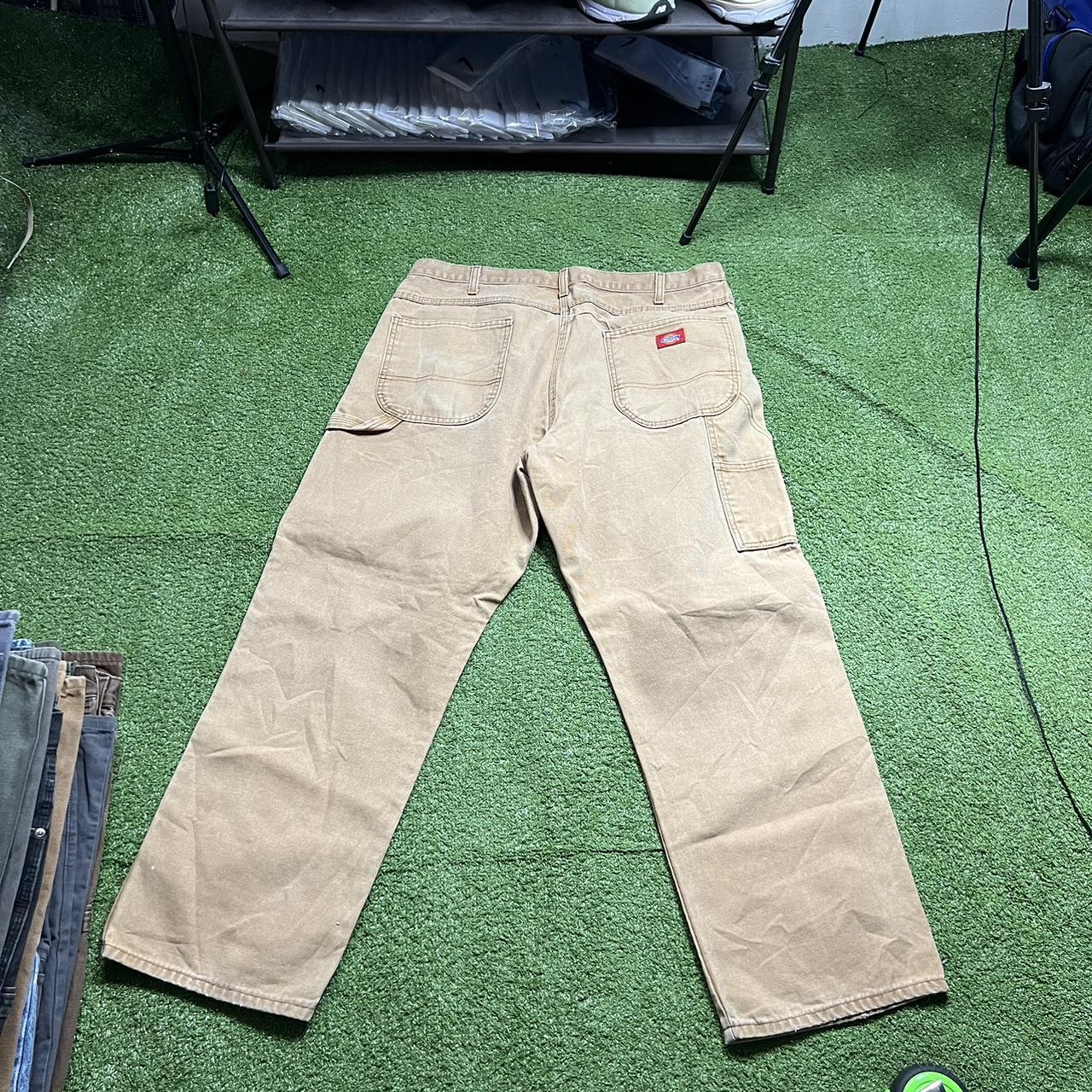 🔥 vintage dickies tan small logo relaxed fit cargo... - Depop
