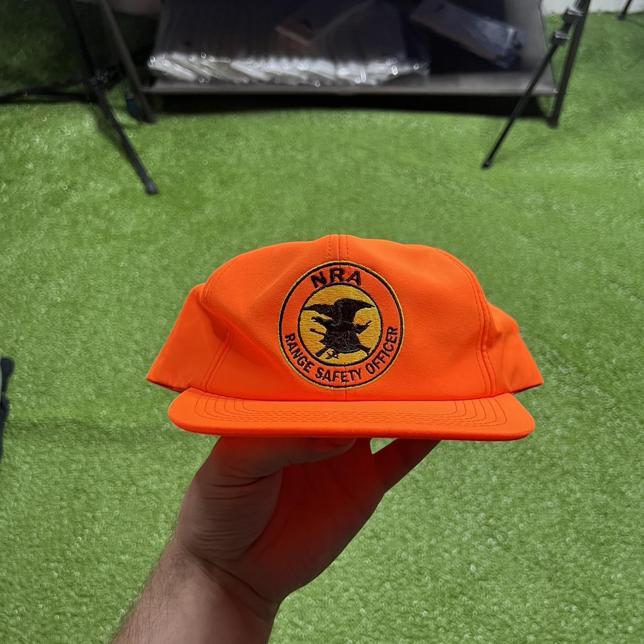 🔥 vintage nra range safety officer orange snapback... - Depop