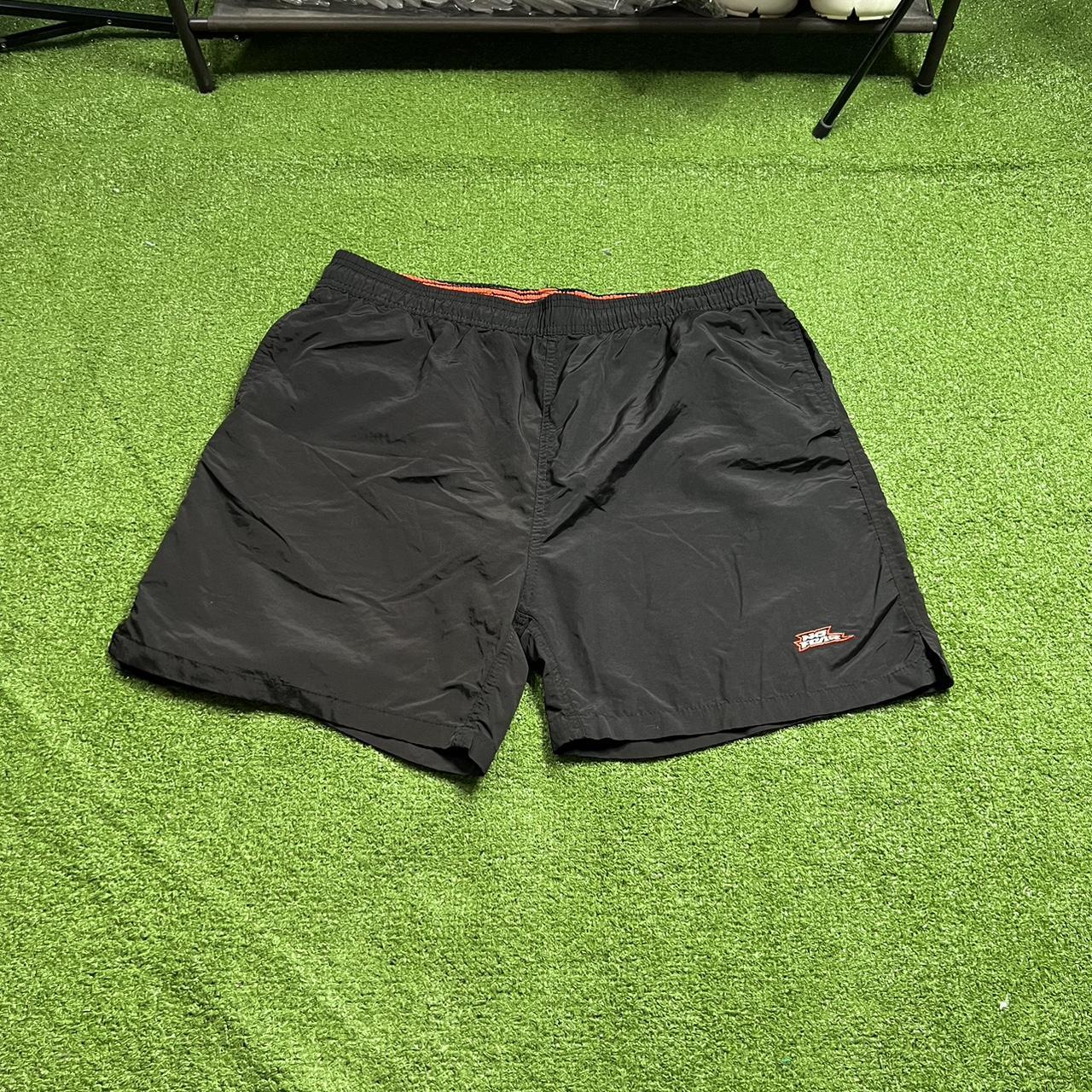 🔥 vintage no fear black small logo shorts size xl 🔥... - Depop