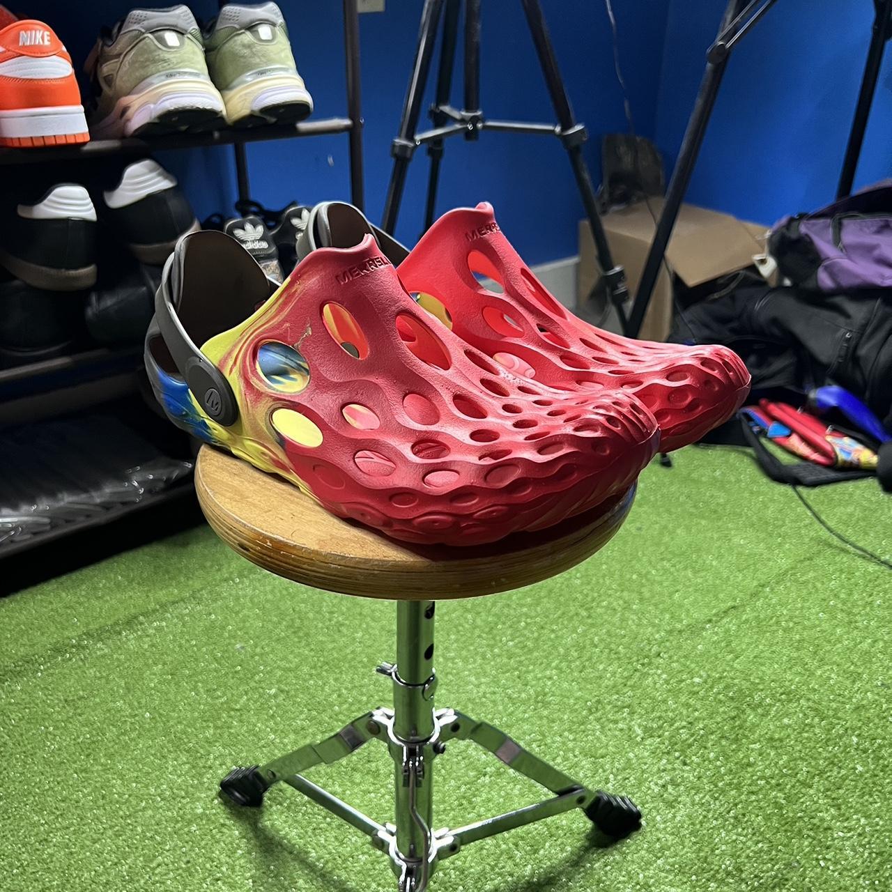 🔥 merrell hydro moc red yellow and blue colorful... - Depop