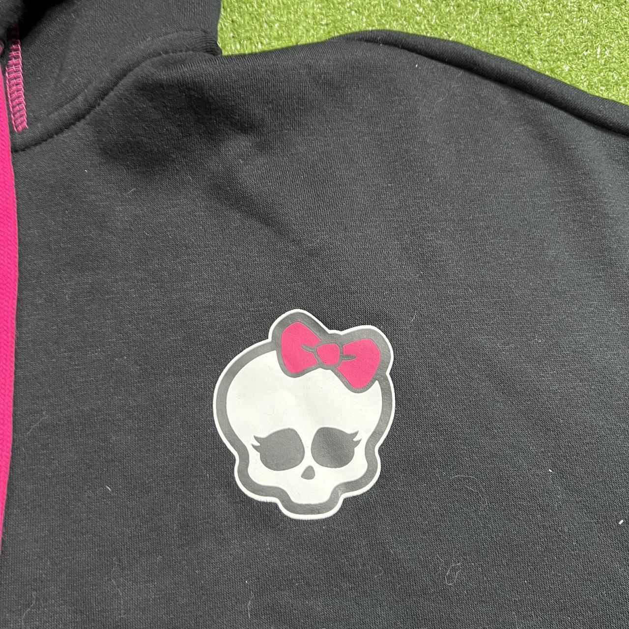 🔥 vintage monster high black and pink zip up hoodie... - Depop