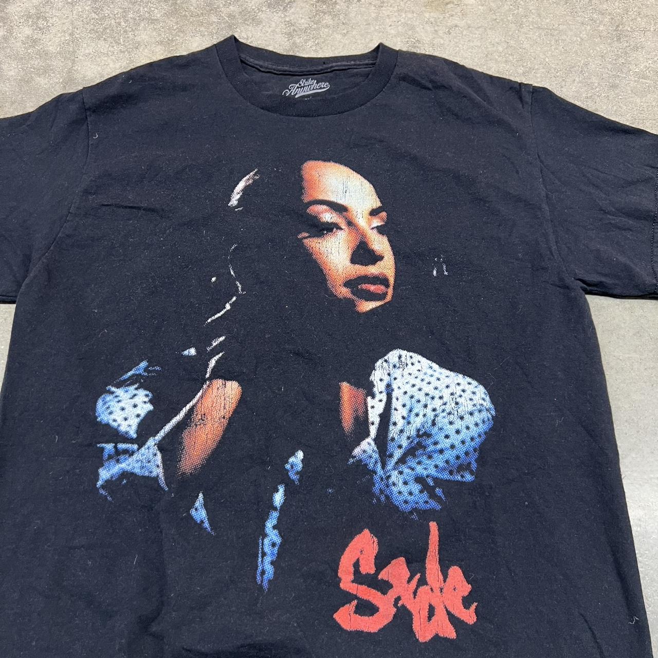 🔥 vintage sade summer tour faded black big face... | Depop