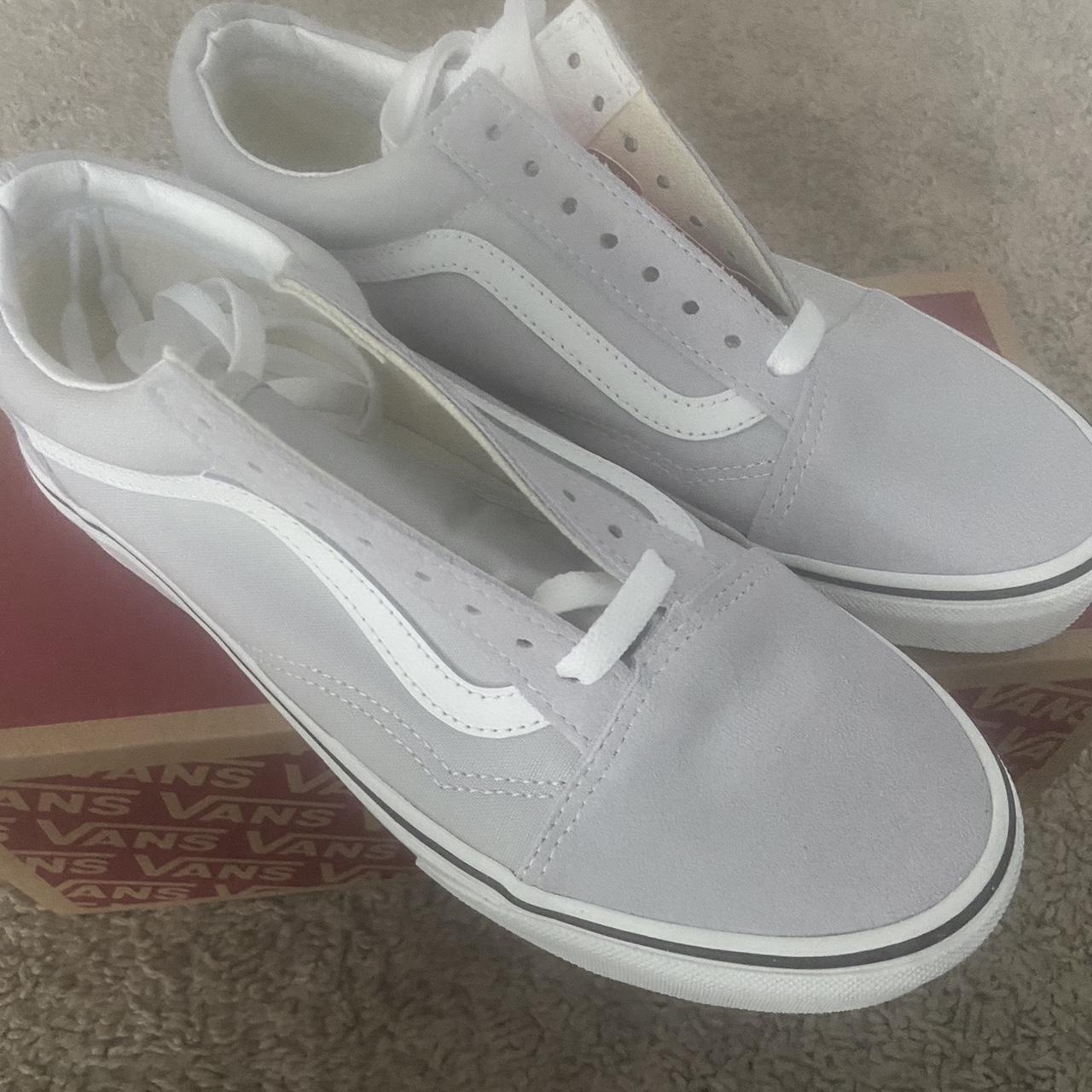 Light grey Vans sneakers. Never worn, not even laced... - Depop