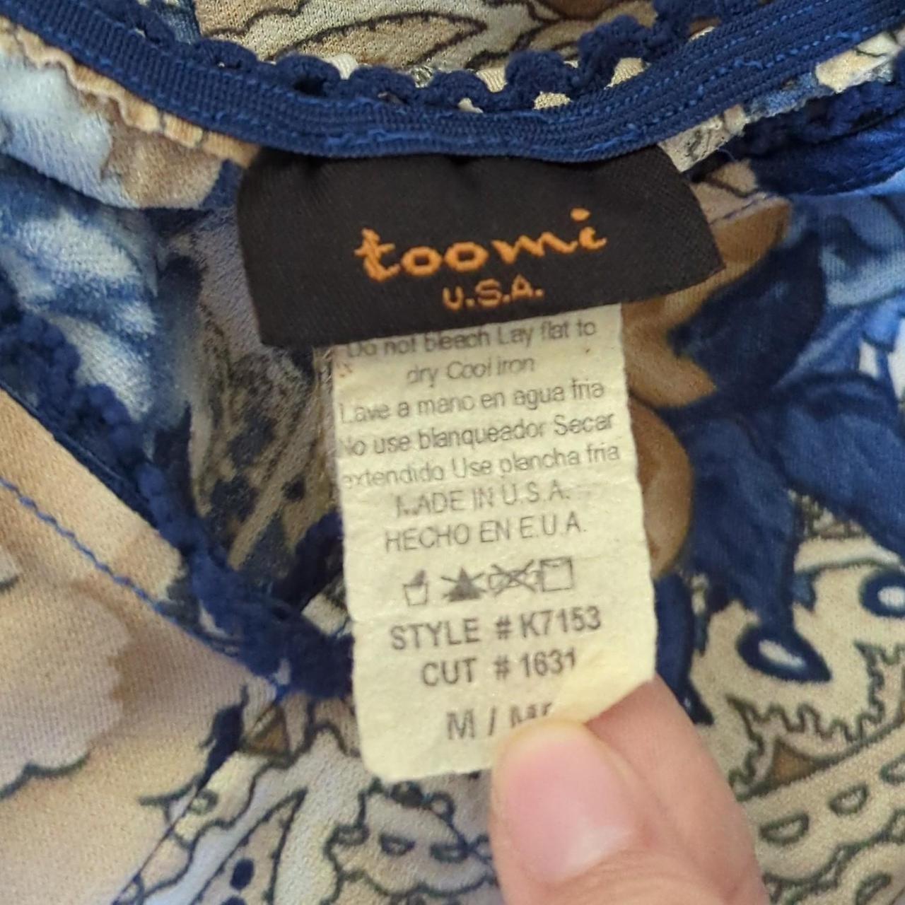 2000s roses + paisley milkmaid dress! brand toomi... - Depop