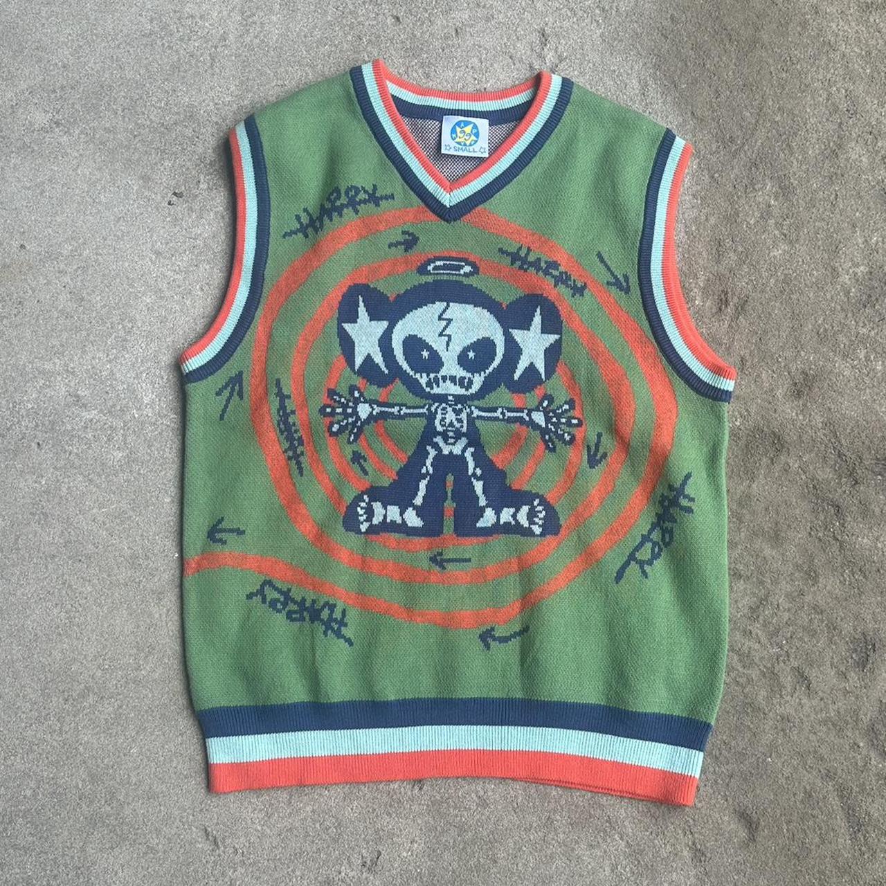 Happy99 Electrocution Vest Sweater Star Green Plug... - Depop