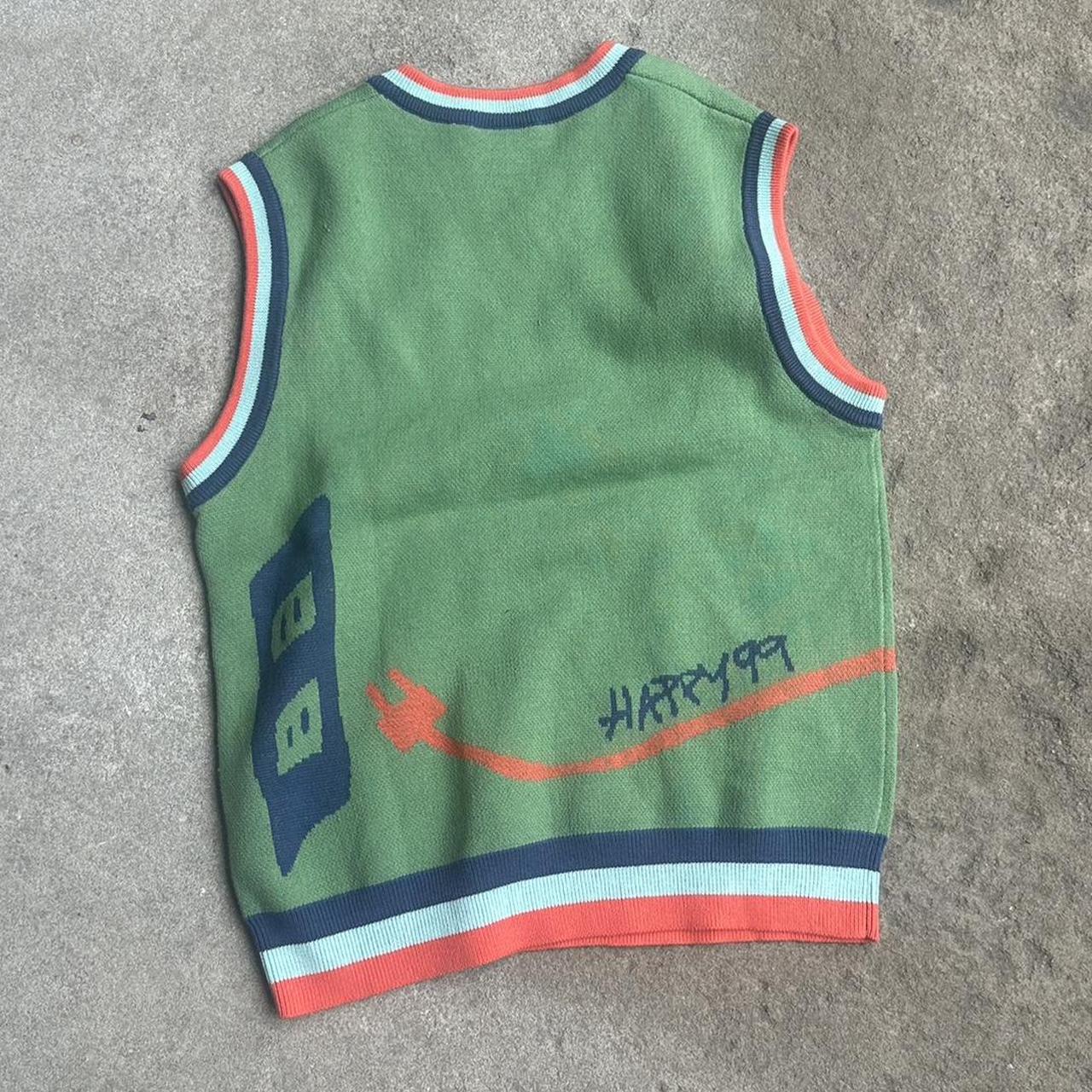 Happy99 Electrocution Vest Sweater Star Green Plug... - Depop