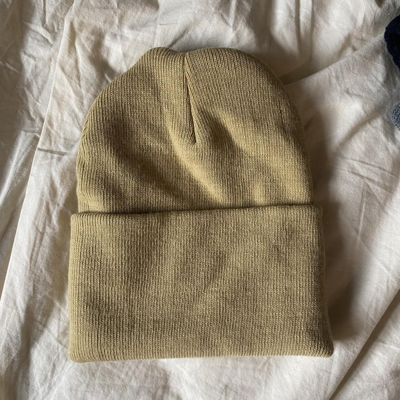 cream beanie no size or brand or anything! it’s... - Depop