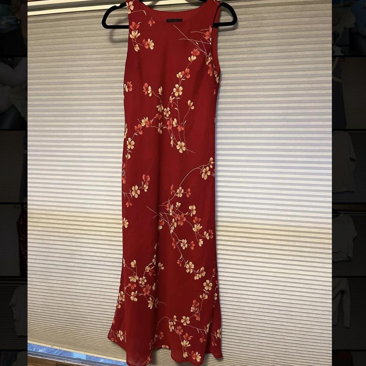 Red floral Positive Attitude dress Perfect for... - Depop