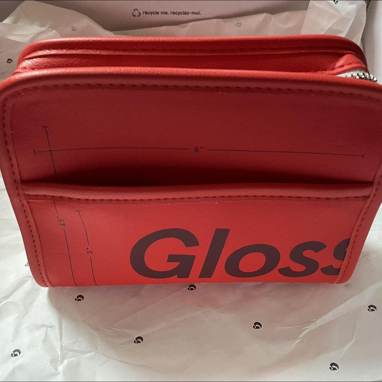 brand new glossier atlanta mini makeup bag! super... - Depop