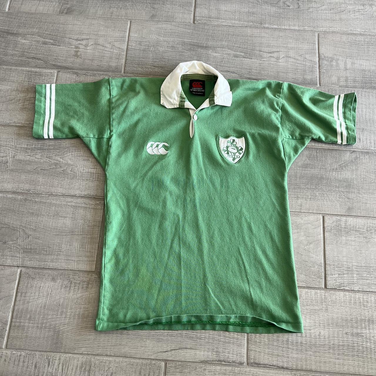 90s Ireland rugby jersey #rugby Size large... - Depop