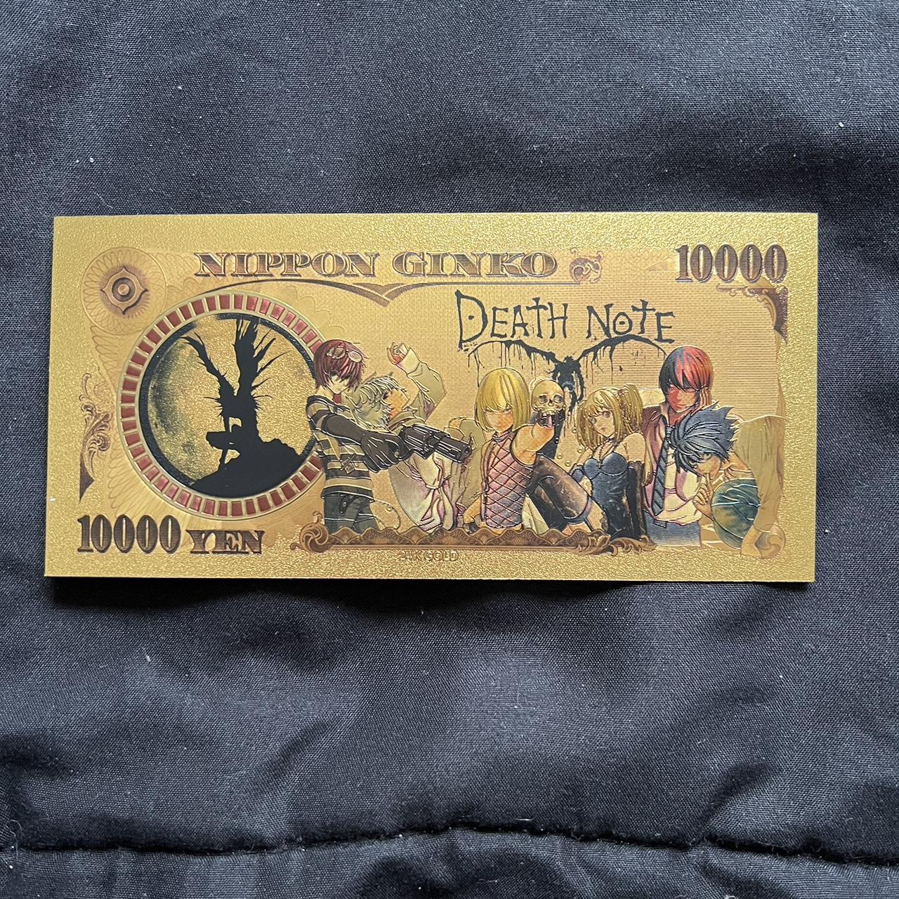 real gold death note collectible #deathnote #anime - Depop