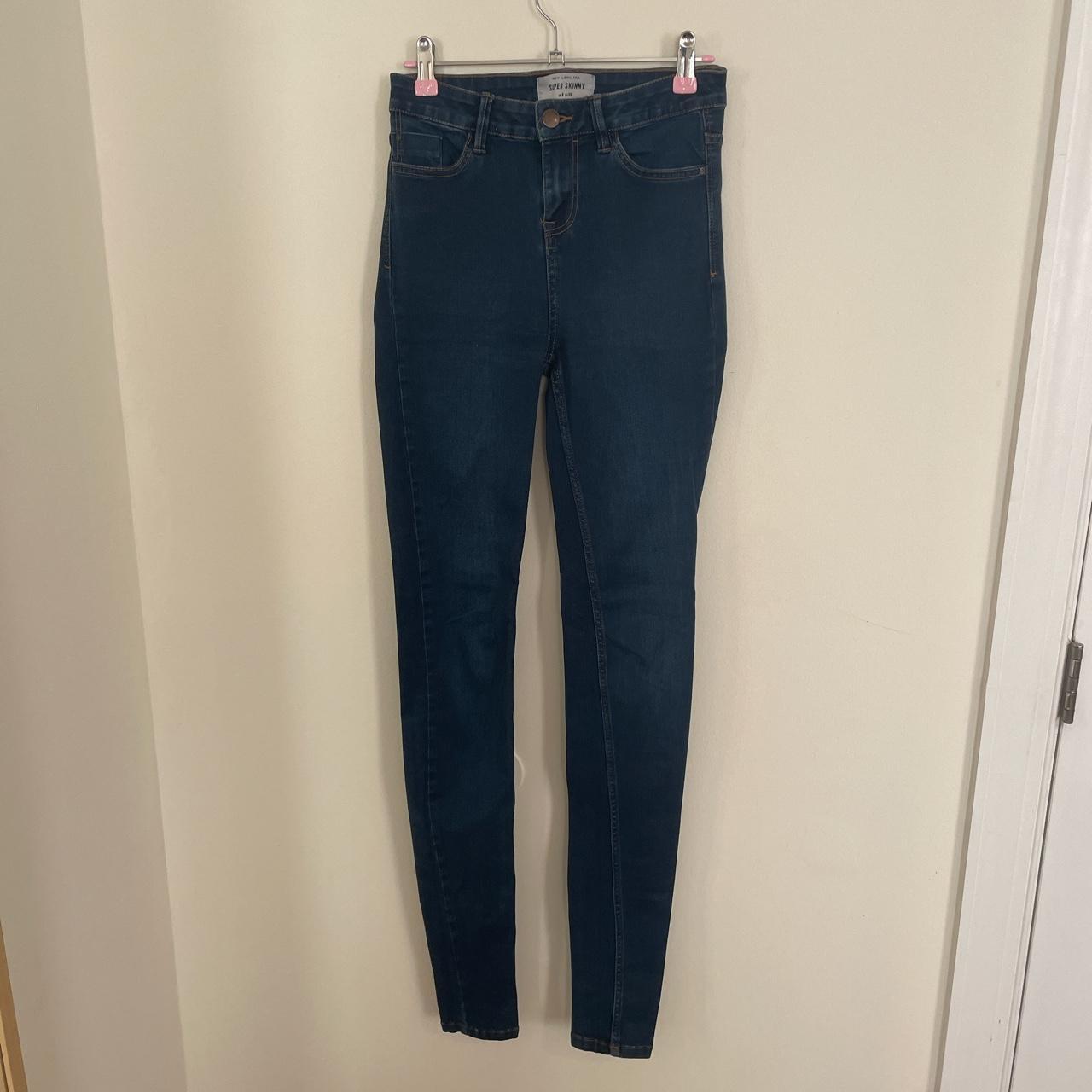ASOS New Look Tall Super Skinny Blue Jeans - Size UK... - Depop