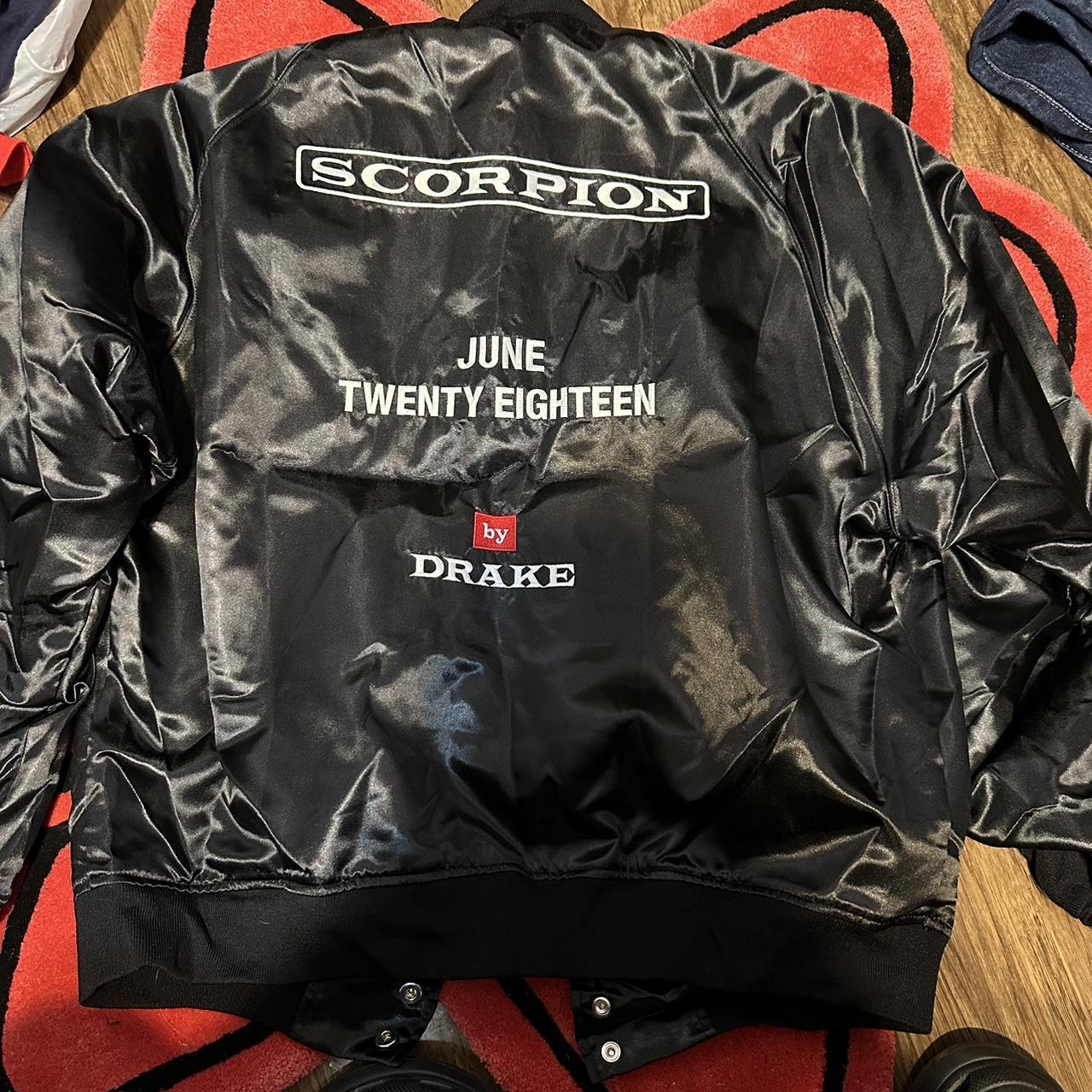 Drake scorpion button up jacket windbreaker brand... - Depop