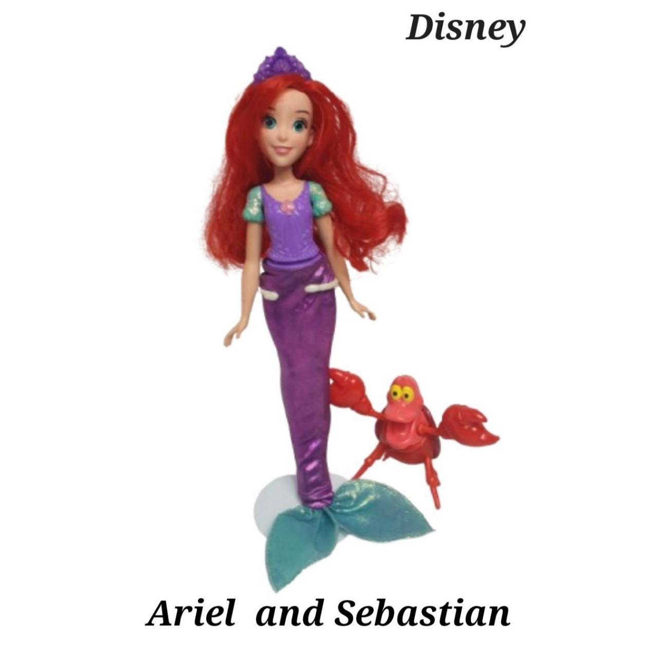 Disney Ariel Mermaid Doll With Sebastian Figure... | Depop