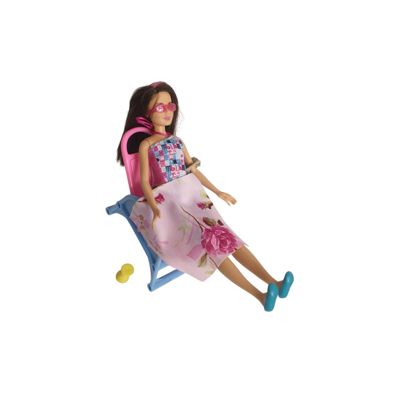 Barbie Skipper Doll Beach Set With Lounge Chair &... - Depop