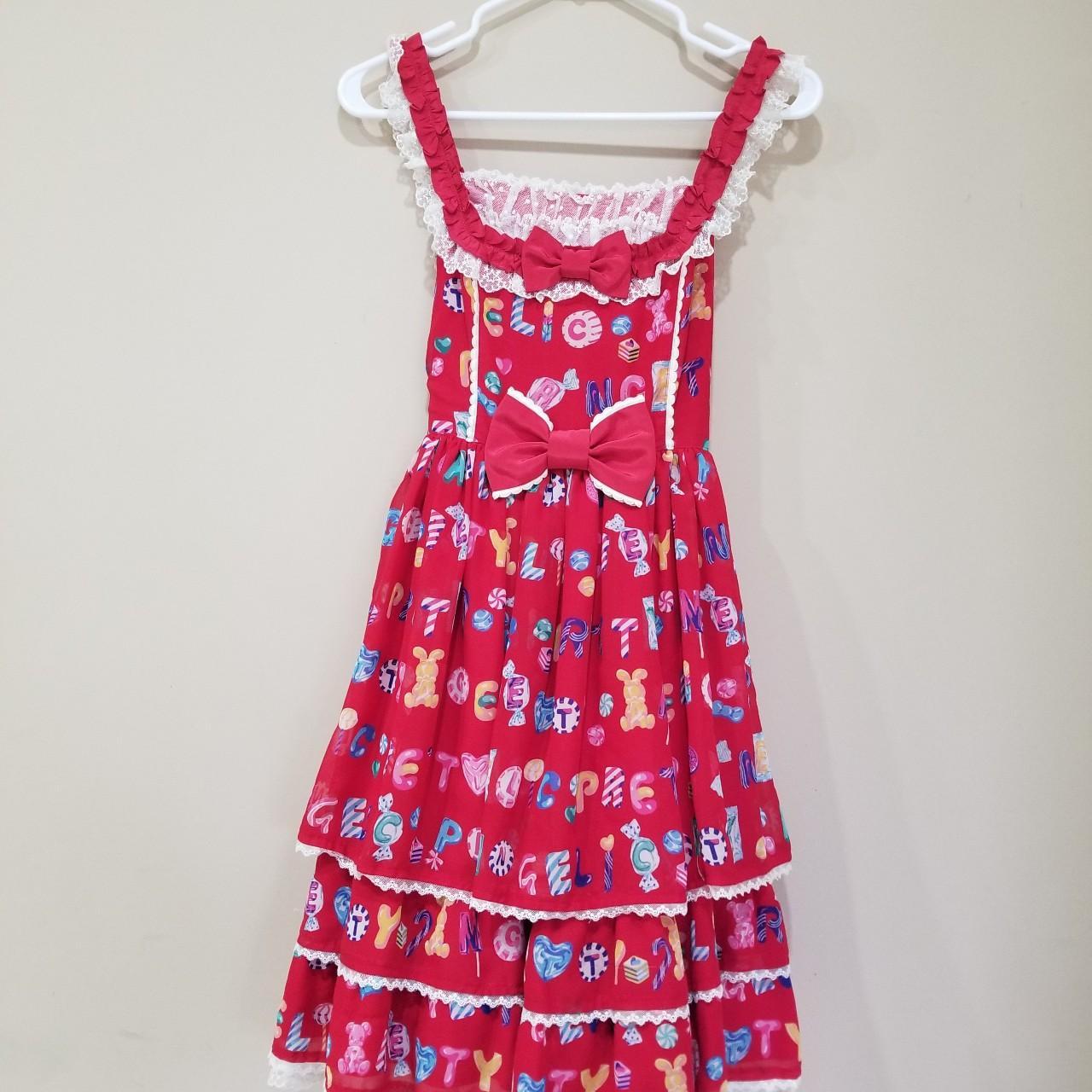 Angelic Pretty Toy Drops Red JSK (PRICED TO... - Depop