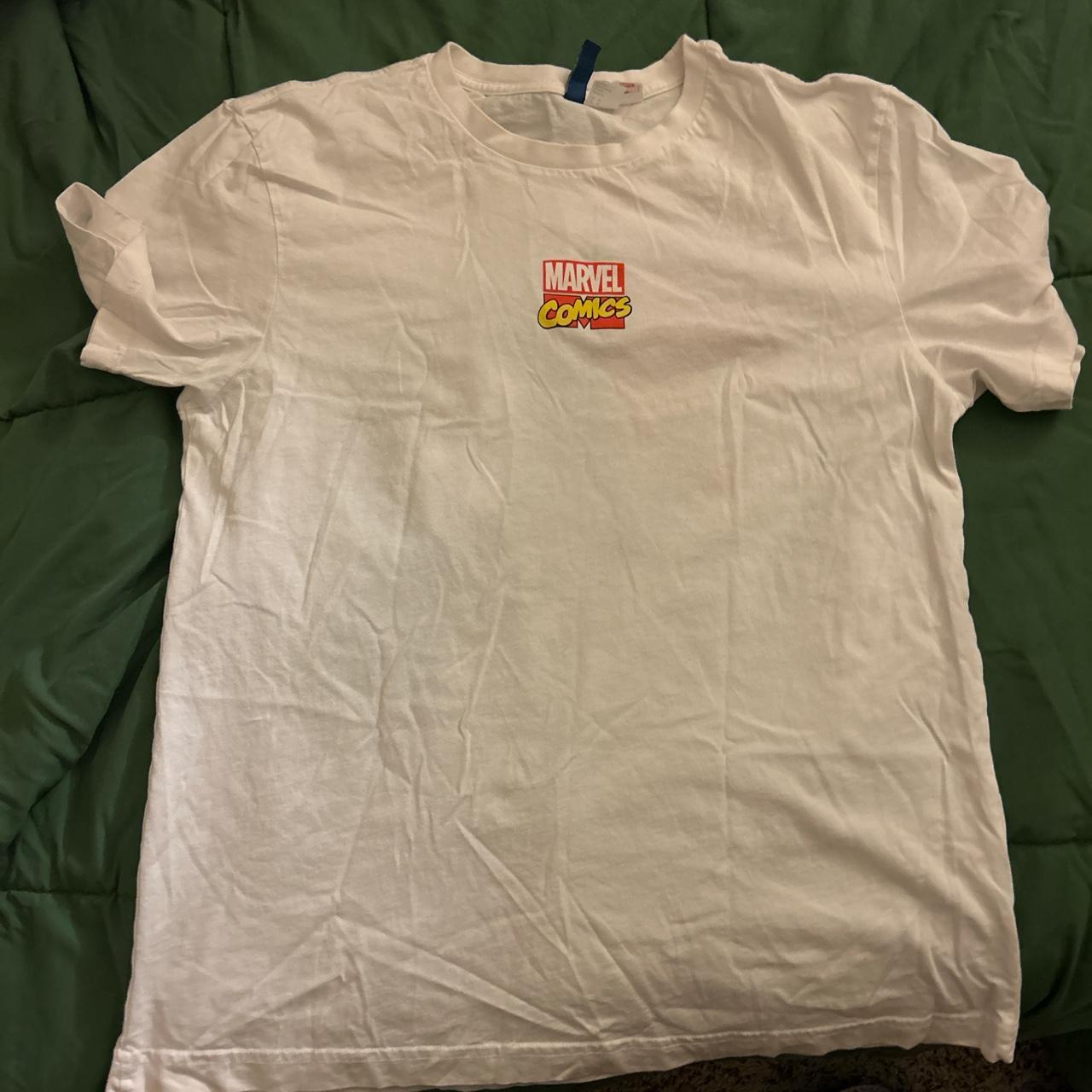 H&M Men's White T-shirt | Depop