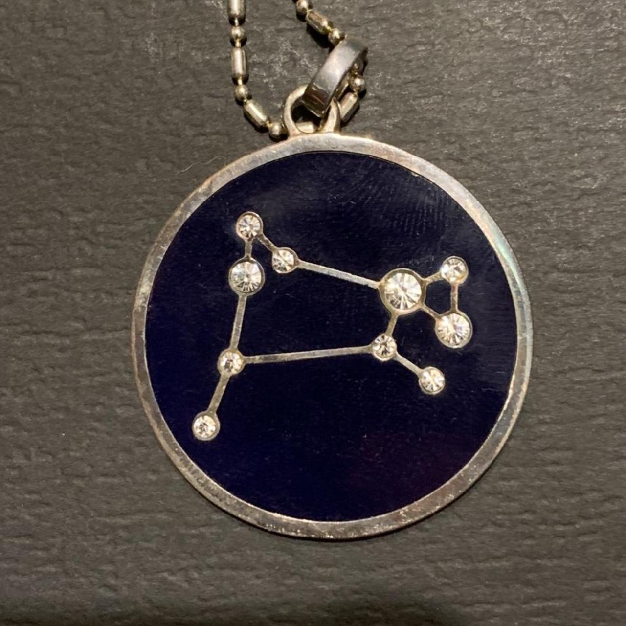 925 Sterling Silver Constellation Zodiac Aries Chain... - Depop