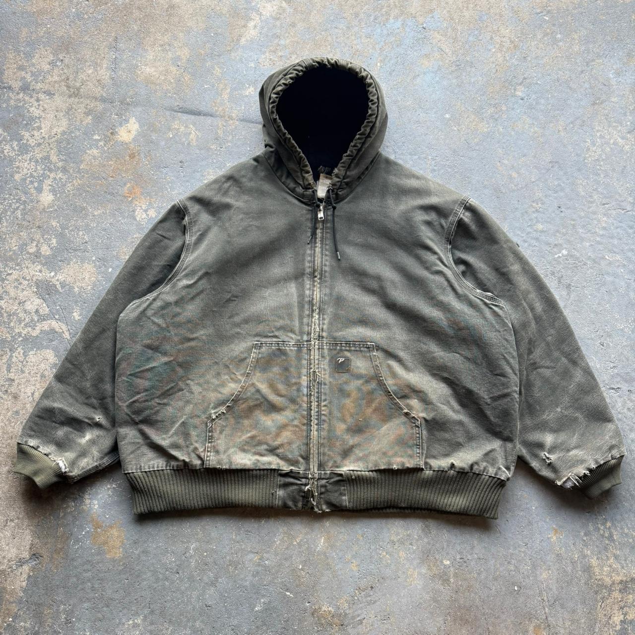 Vintage 90s Carhartt J130 MOS Active faded... | Depop