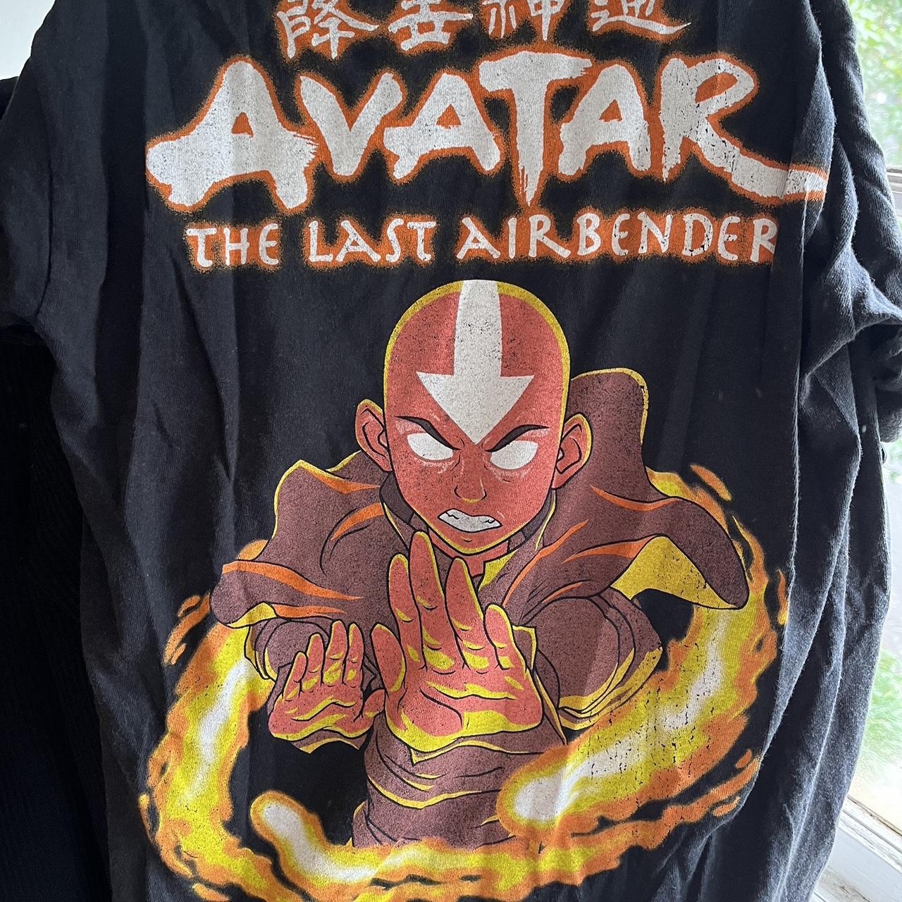 avatar: the last airbender graphic shirt 🔥💦🪨💨 size:... - Depop