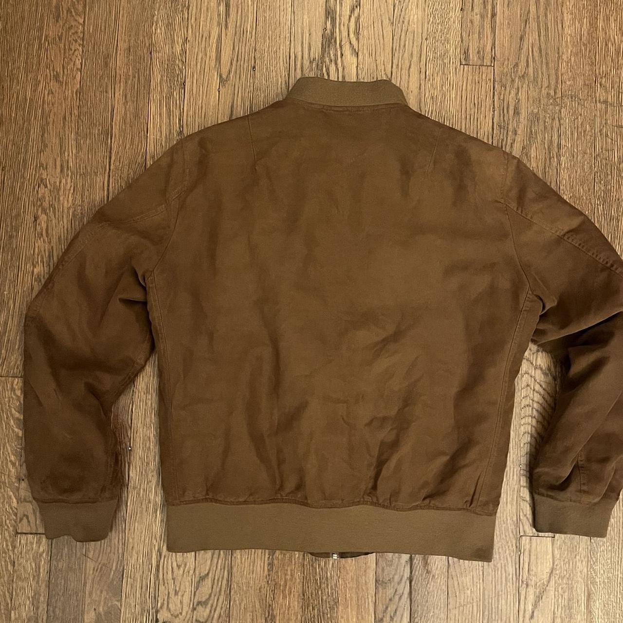 Uniqlo suede bomber jacket Color: brown Size:... - Depop Uniqlo suede bomber jacket Color: brown Size:... - Depop