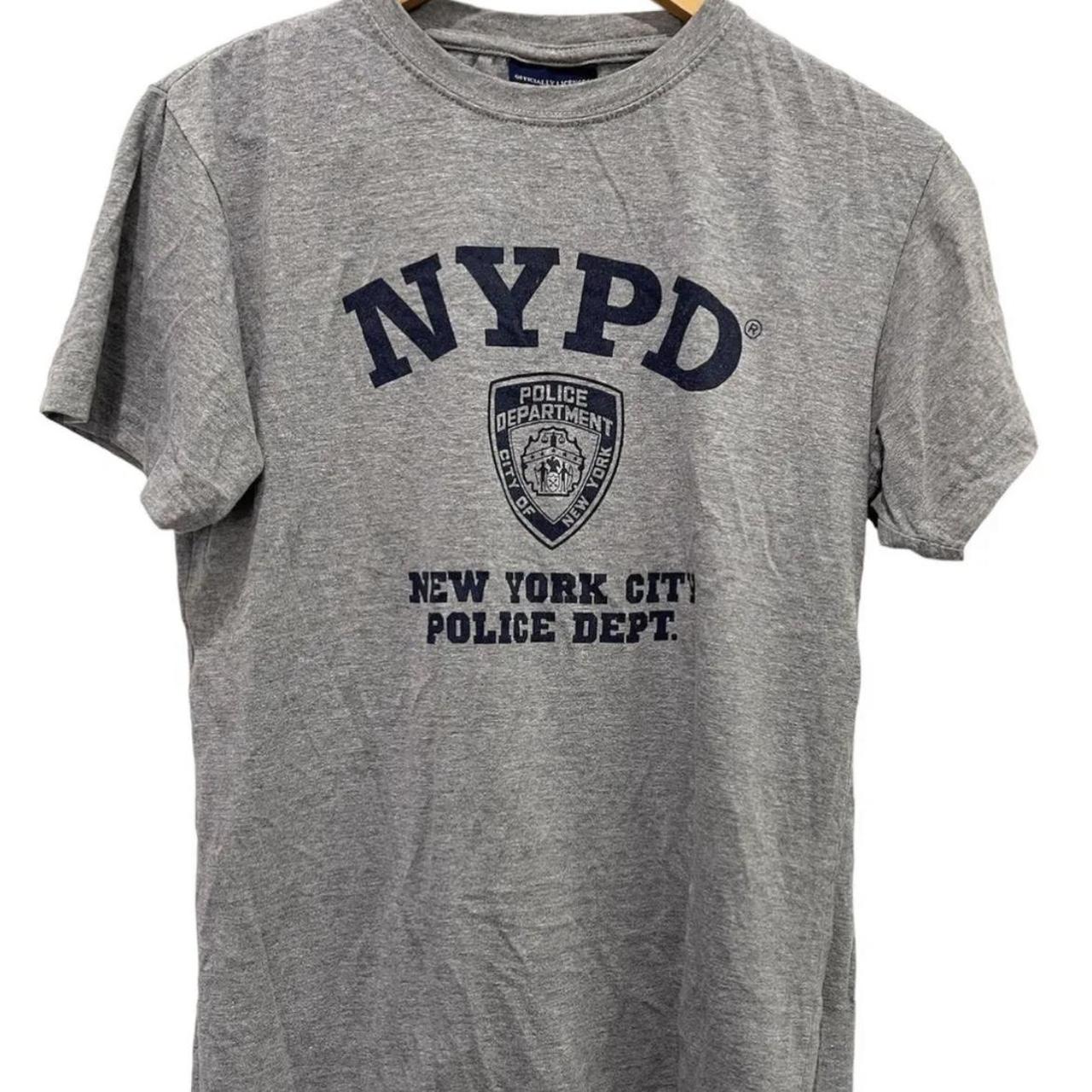 NYPD New York Police Department Gray Shirt... | Depop