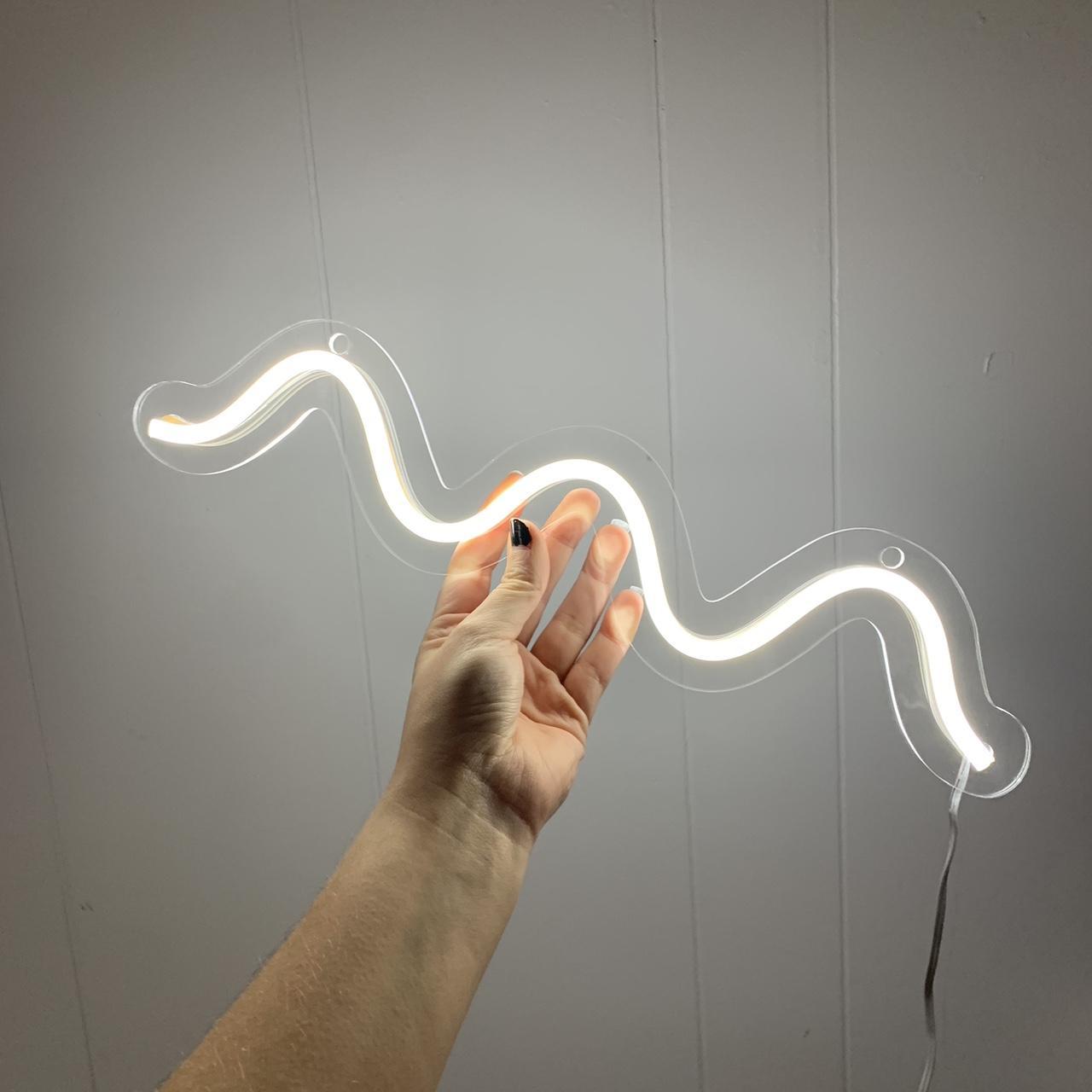 Urban outfitters squiggle neon sign light Only used... - Depop