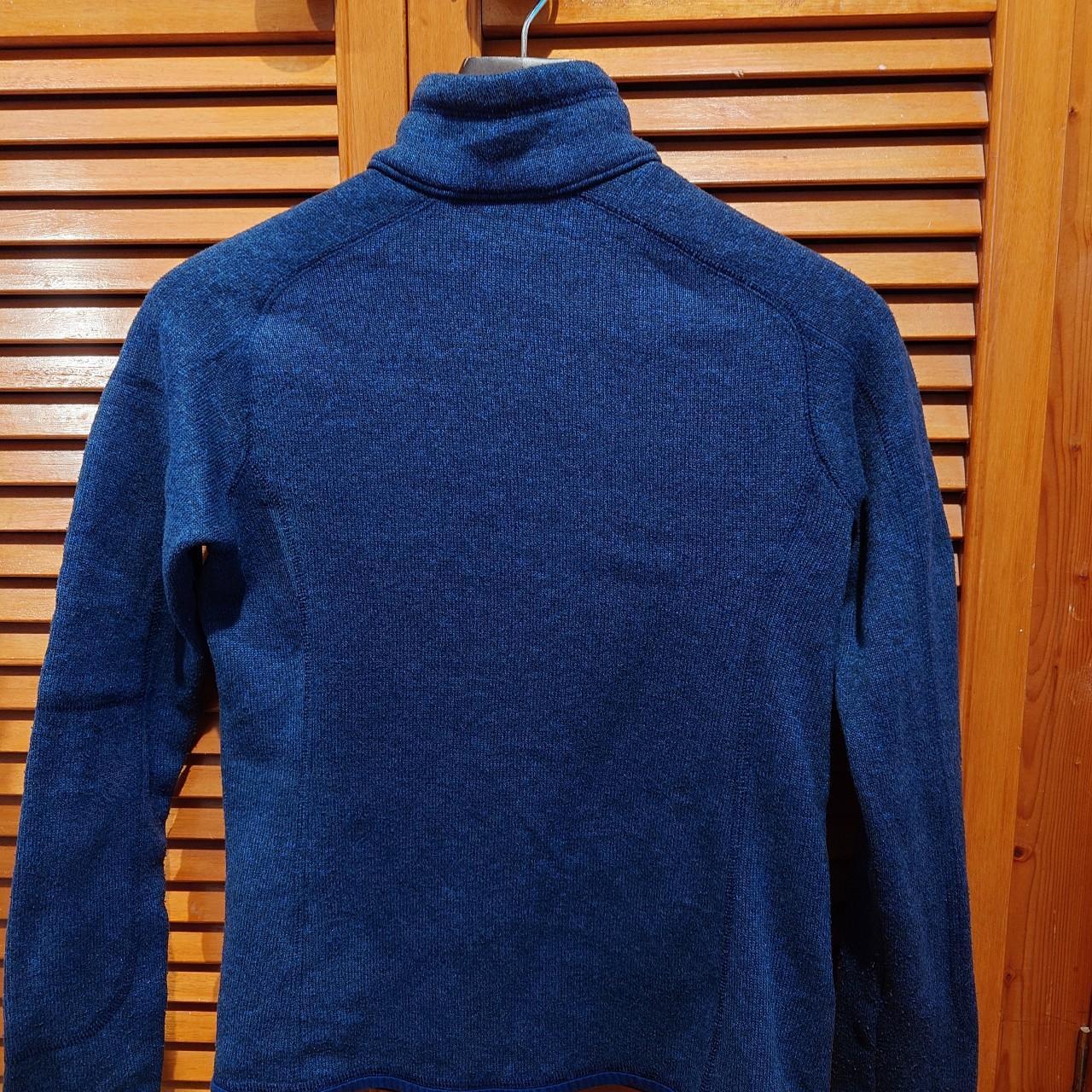 Patagonia blue marl full zip fleece Womens size... - Depop