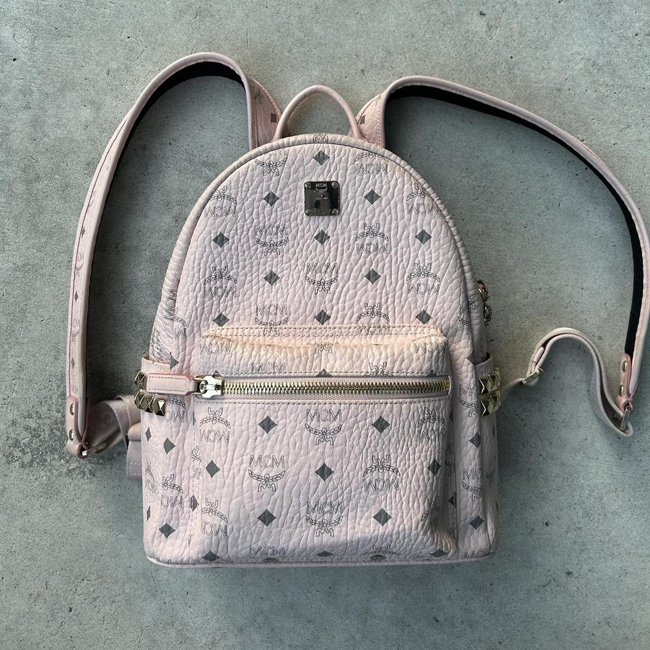 MCM Stark Side Studs Backpack Small Powder... - Depop