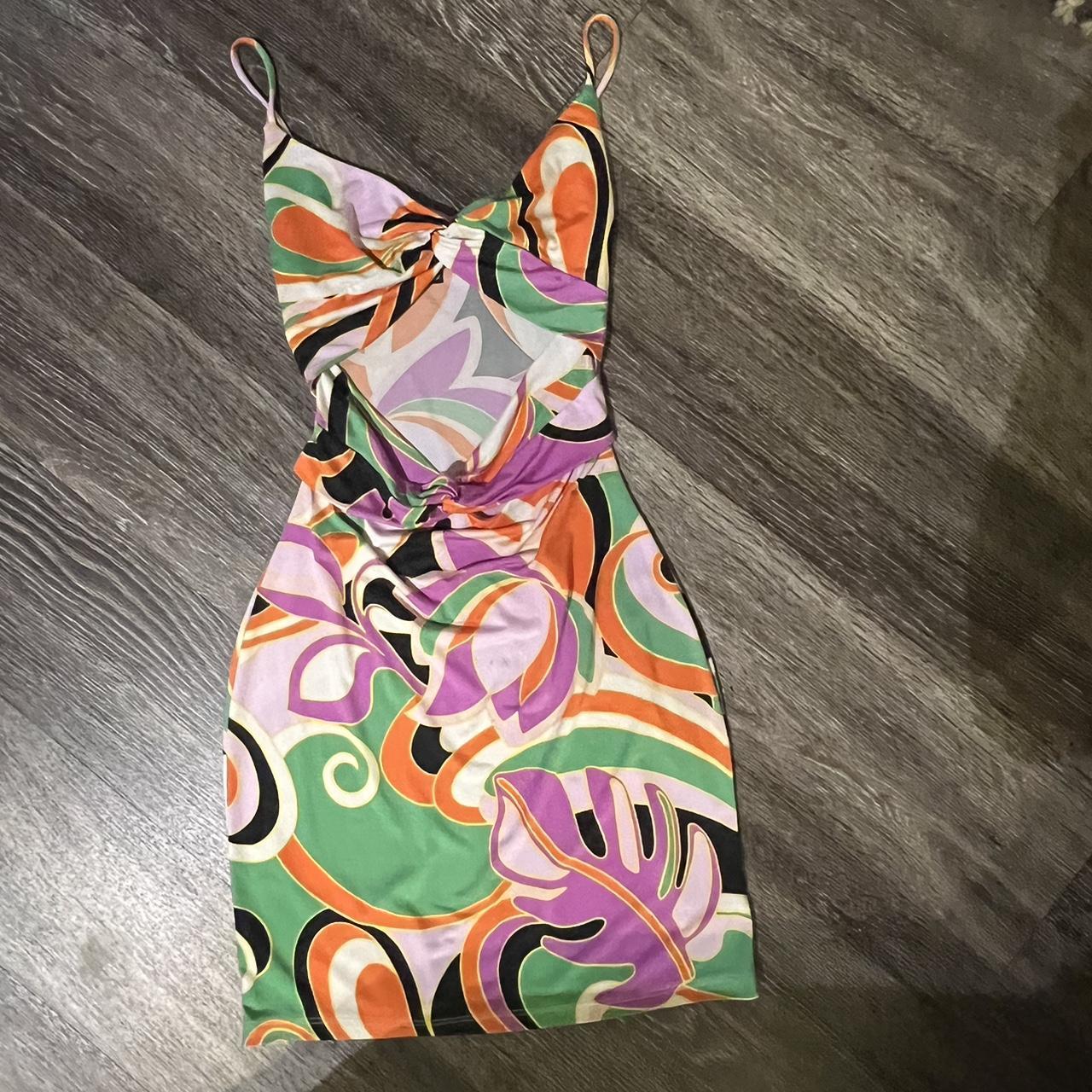 Colorful clubbing dress #colorful #clubbing #dress - Depop