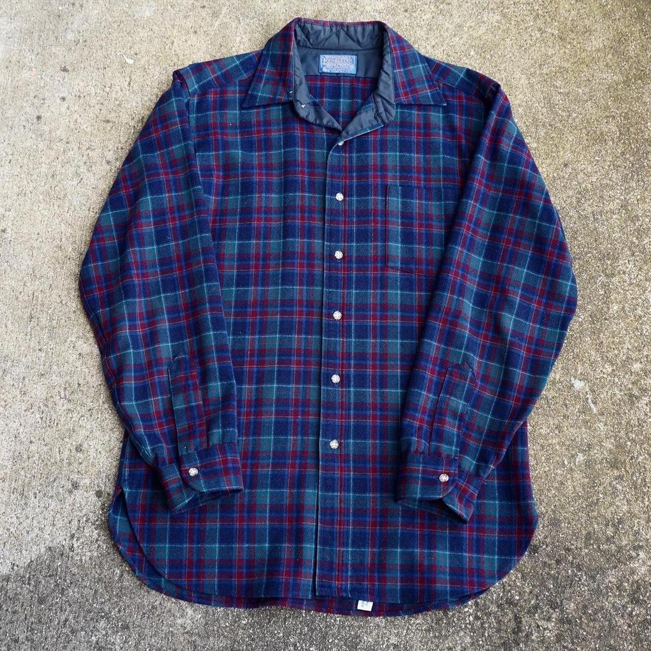 Pendleton Men's Blue Shirt | Depop