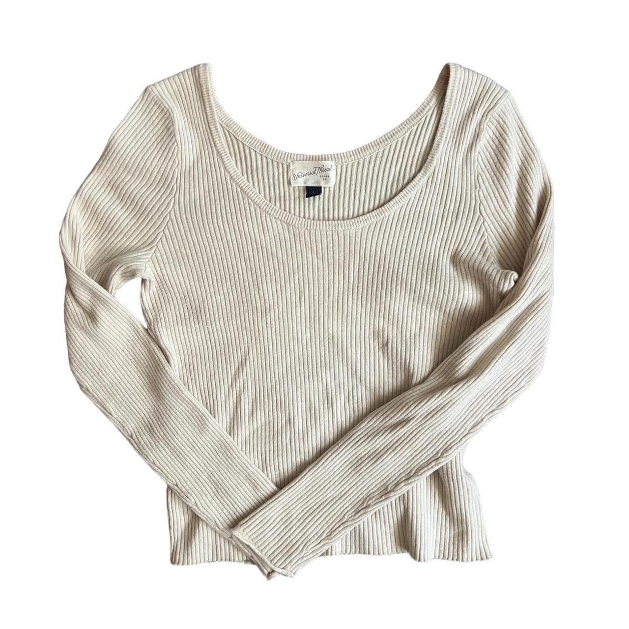 Universal Thread by Target cream sweater top - Depop