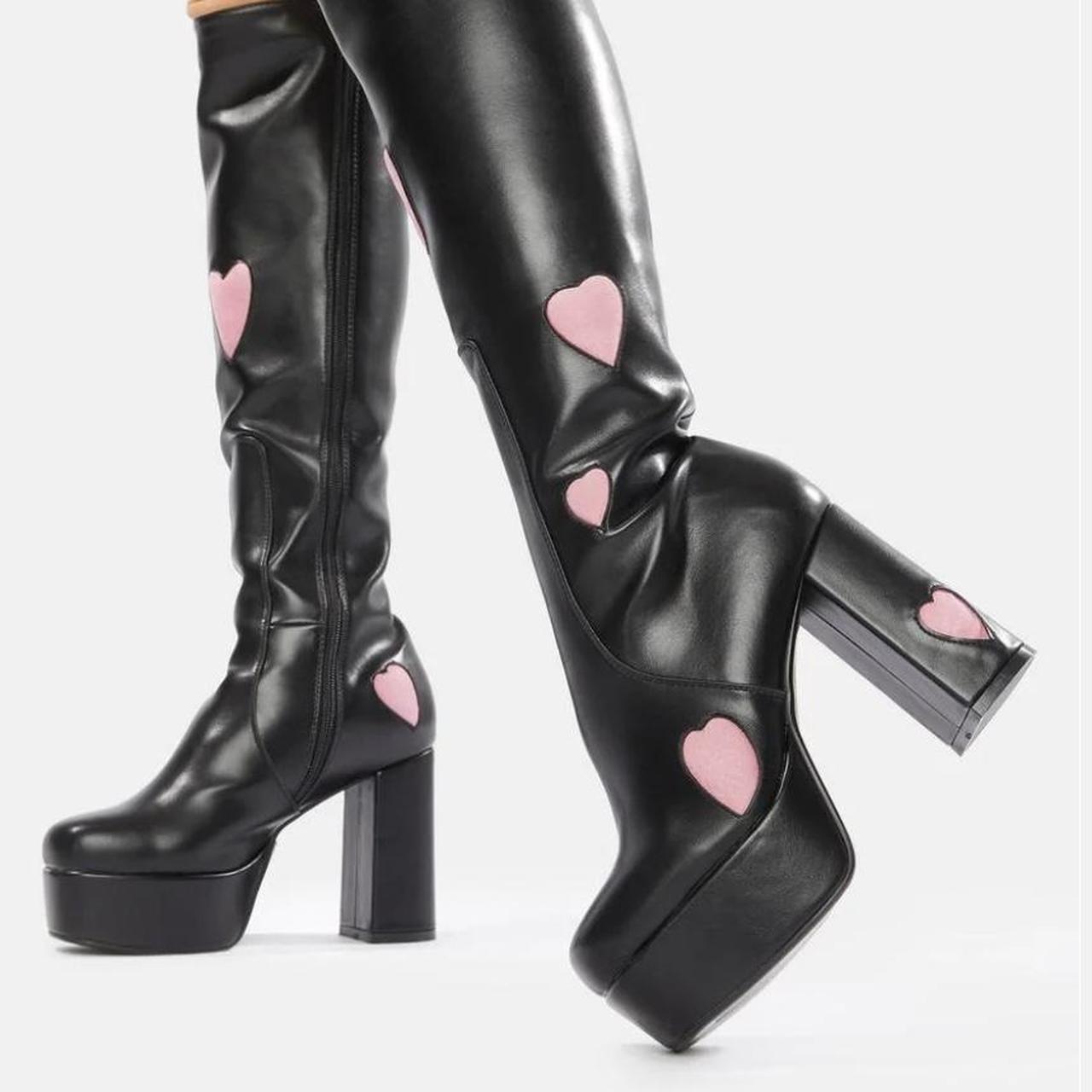 La Moda Candy Floss Platform Boots La Moda Pink... - Depop