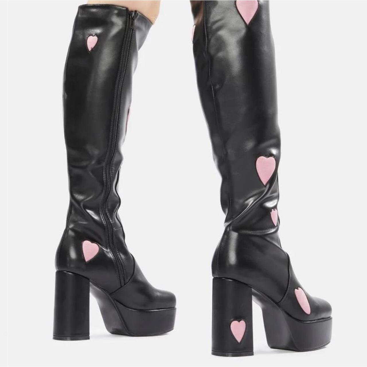 La Moda Candy Floss Platform Boots La Moda Pink... - Depop