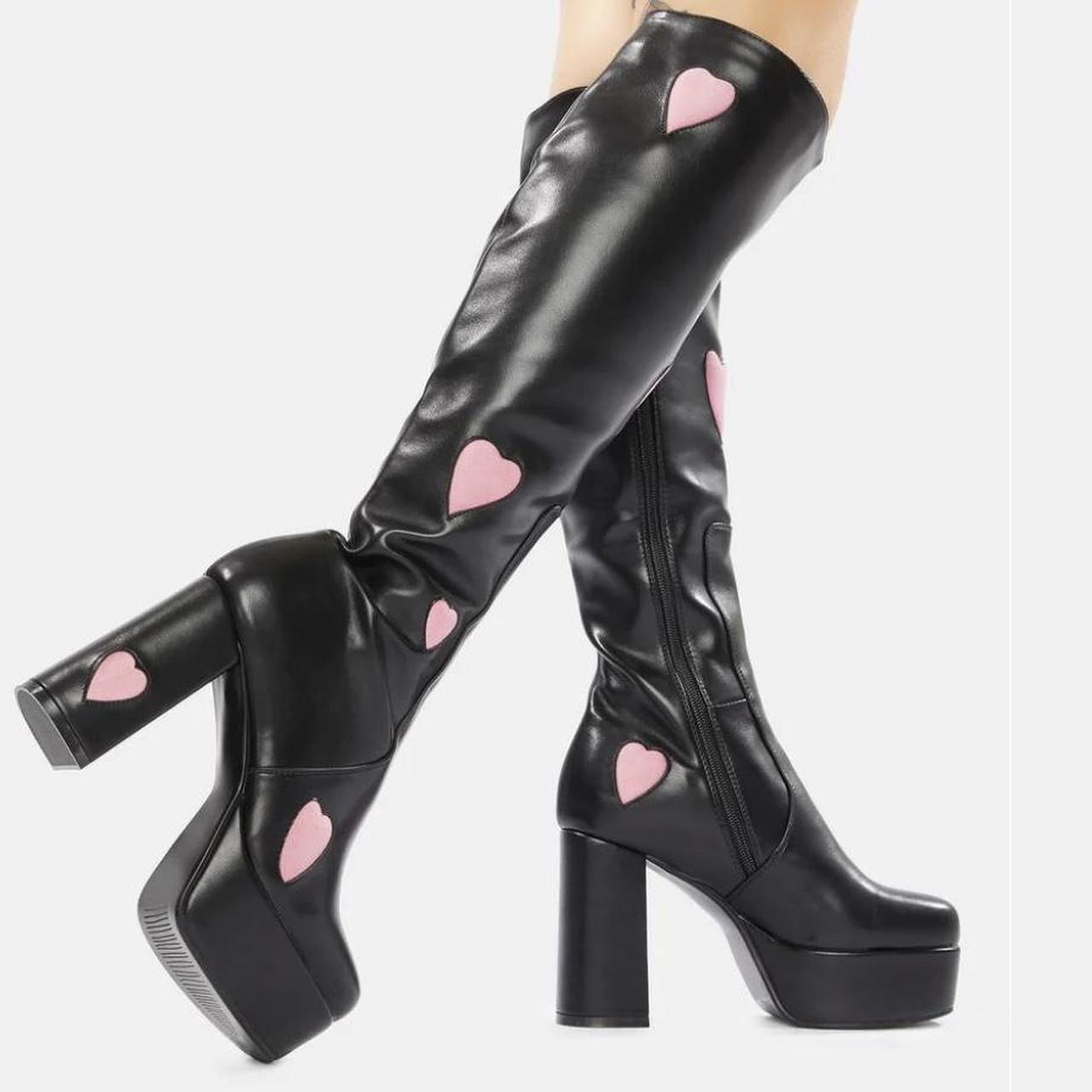 La Moda Candy Floss Platform Boots La Moda Pink... - Depop