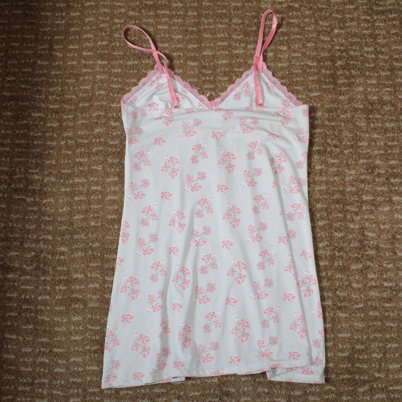 Jessica Simpson Women's Pink and Grey Dress | Depop