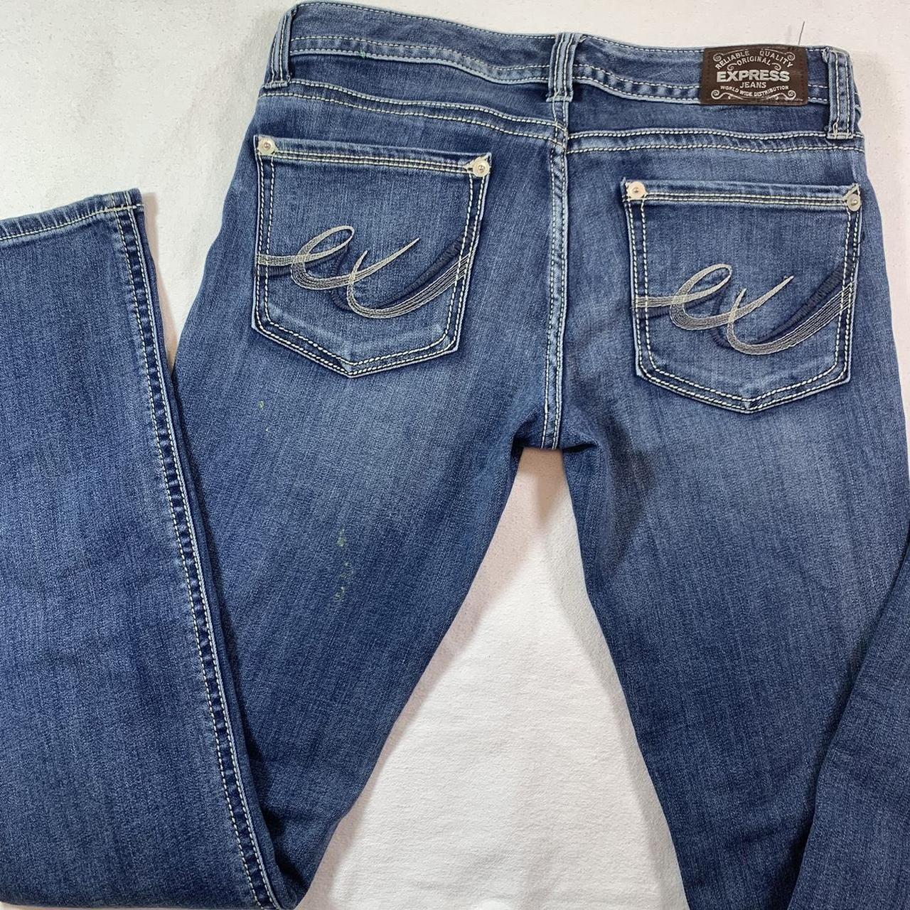 Express Women's Blue Jeans | Depop