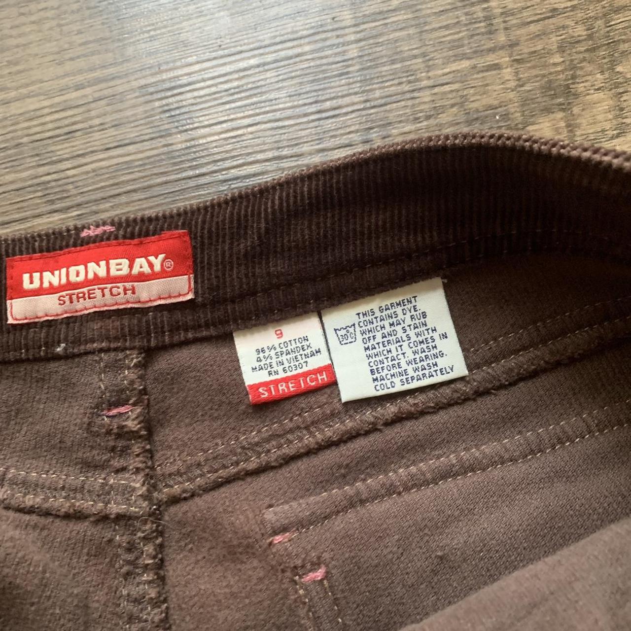 Y2K Brown Union Bay Corduroy Flares perfect!! size... - Depop