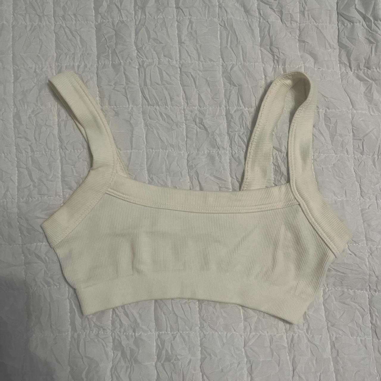 urban outfitters seamless ribbed bra top in... - Depop