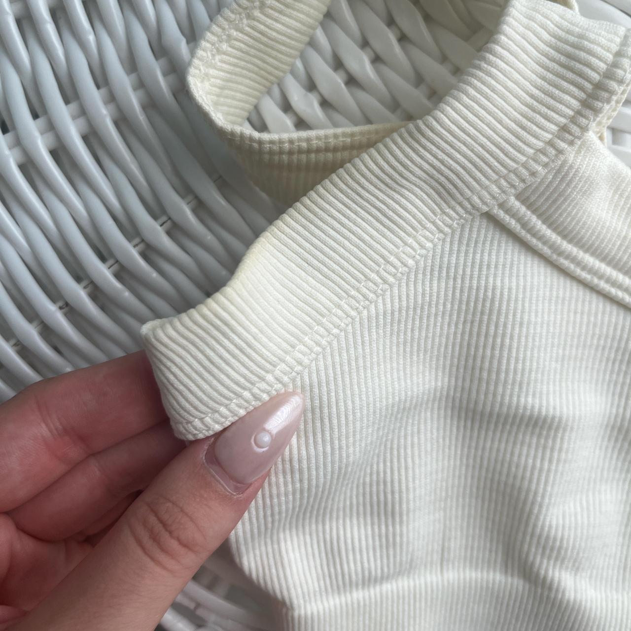 urban outfitters seamless ribbed bra top in... - Depop