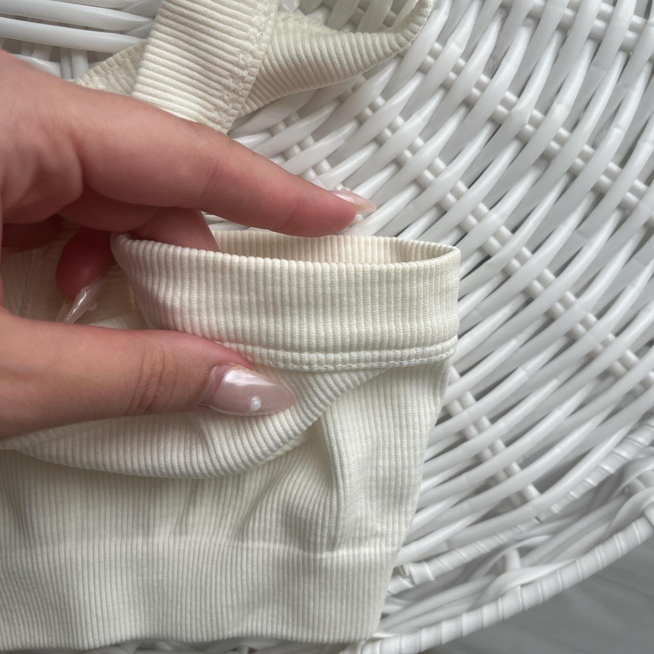 urban outfitters seamless ribbed bra top in... - Depop