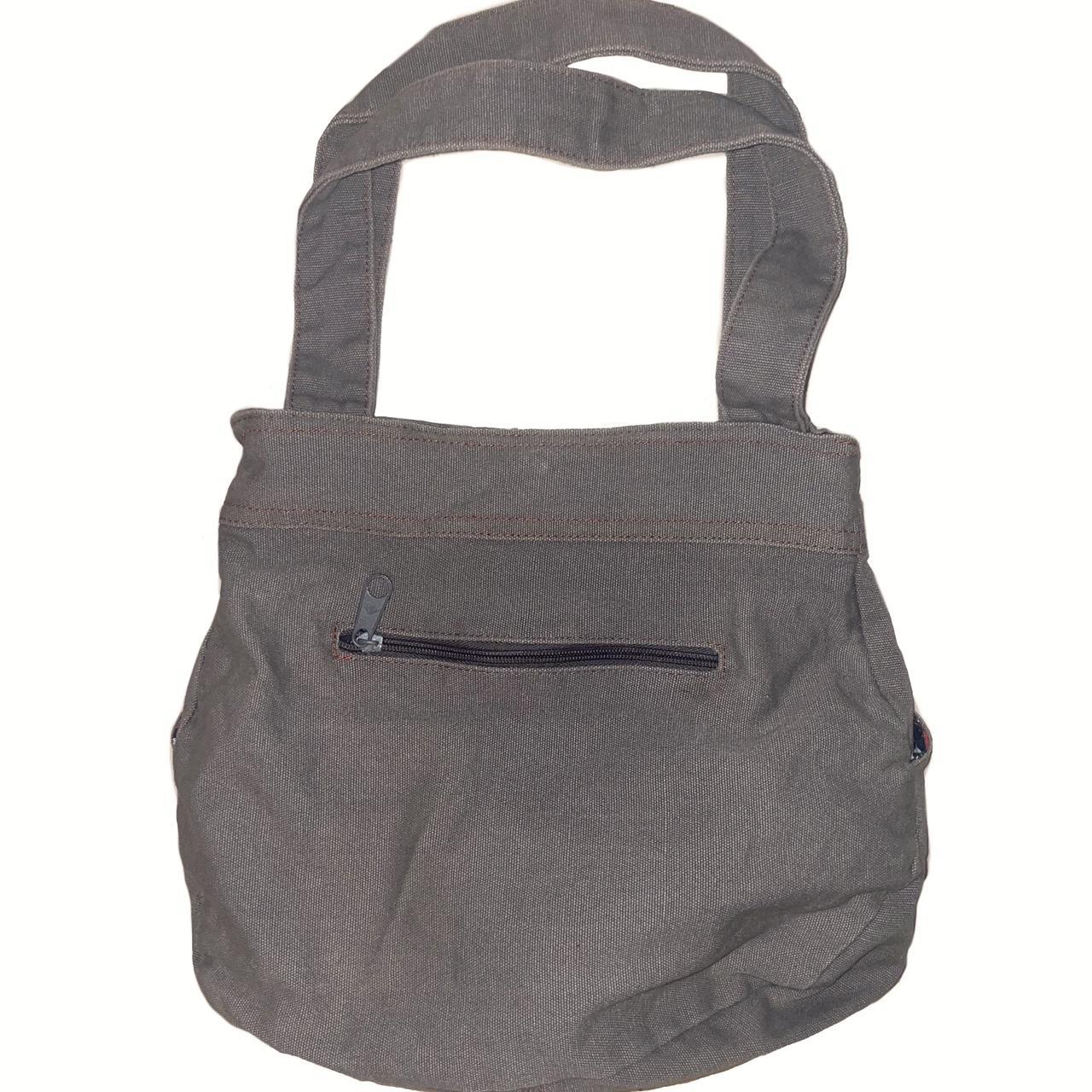 Super cute Roxy bag with big red button and stitch... - Depop