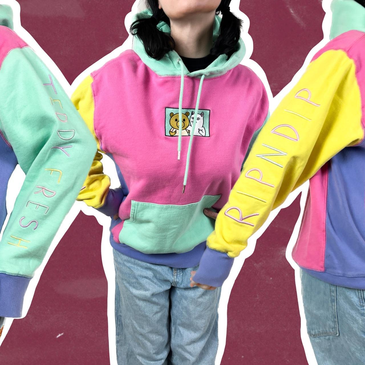 teddy fresh x rip n dip collab hoodie 💕💛 fits like... - Depop
